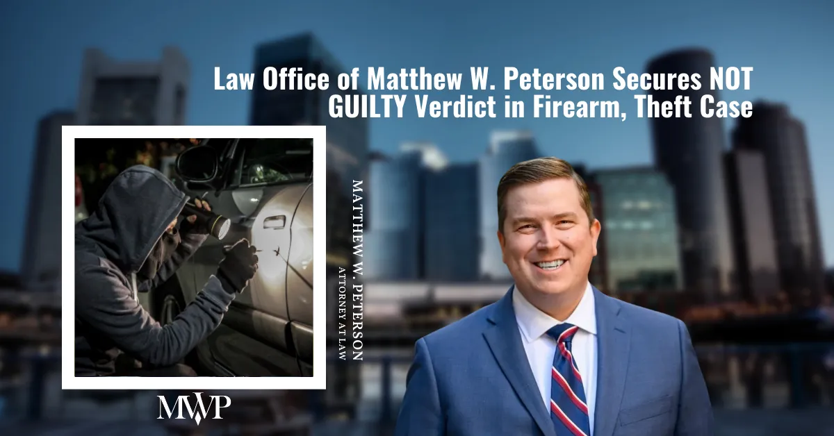 NOT GUILTY Verdict In Firearm & Theft Case | The Law Office Of Matthew ...